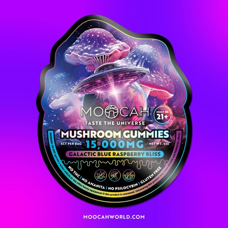 Moocah Gummy Blue Raspberry 12pc Display - Barnabell